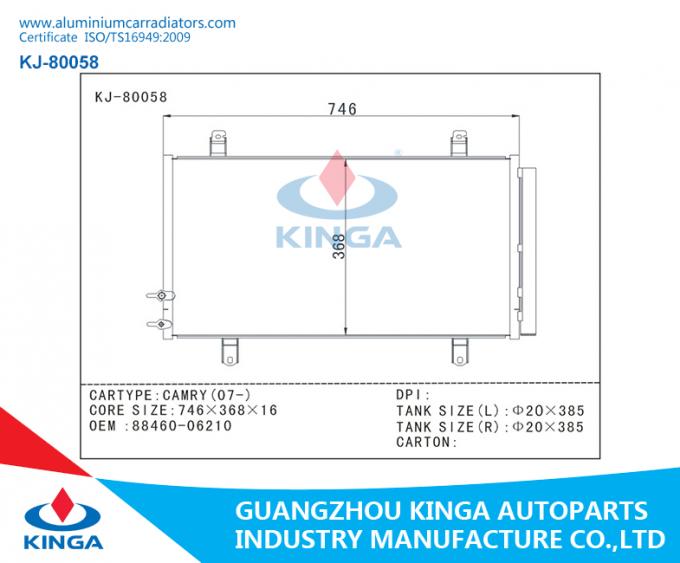 Toyota Camry (07-) Auto AC Condenser Replacement OEM 88460-06210